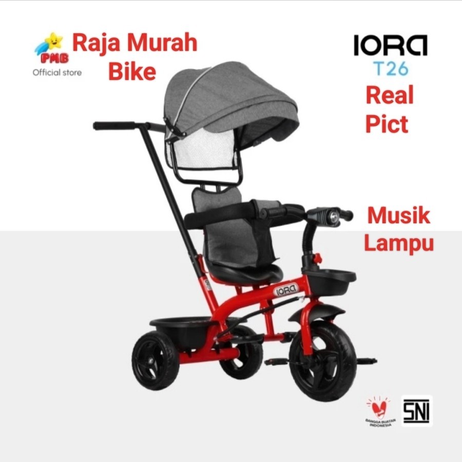 Jual Sepeda Anak Roda Tiga Iora T26 Pmb Sepeda Roda Tiga Stroller Roda Tiga Iora T26,Iora T25 ...