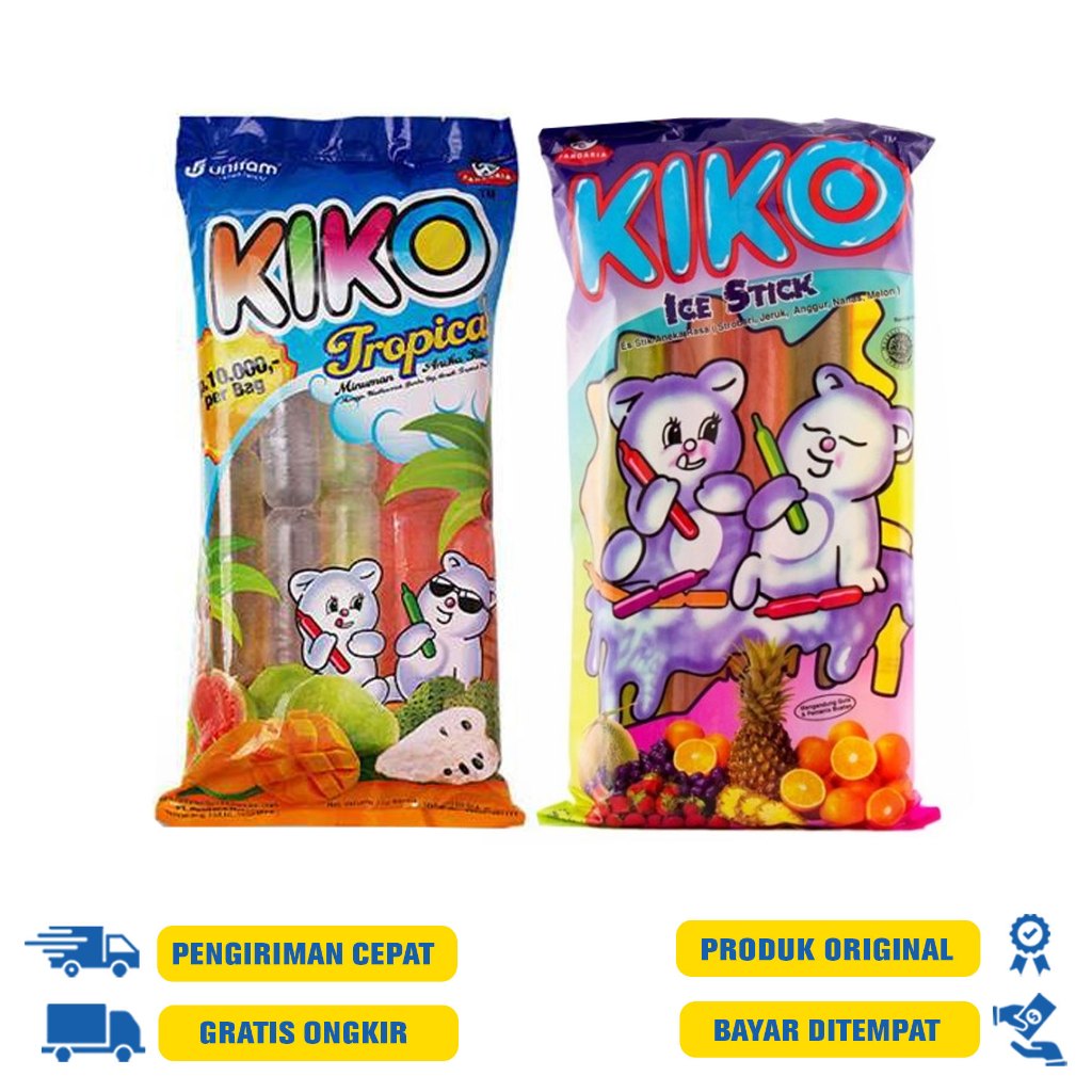 Jual Kiko Ice Stick 10x70Ml | Fruit Tropical 10x90Ml | Shopee Indonesia