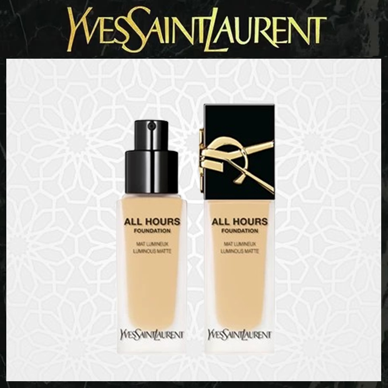 Jual Yves Saint Laurent YSL All Hours Foundation 25ml Full Size/YSL Luminous Matte Finish ...