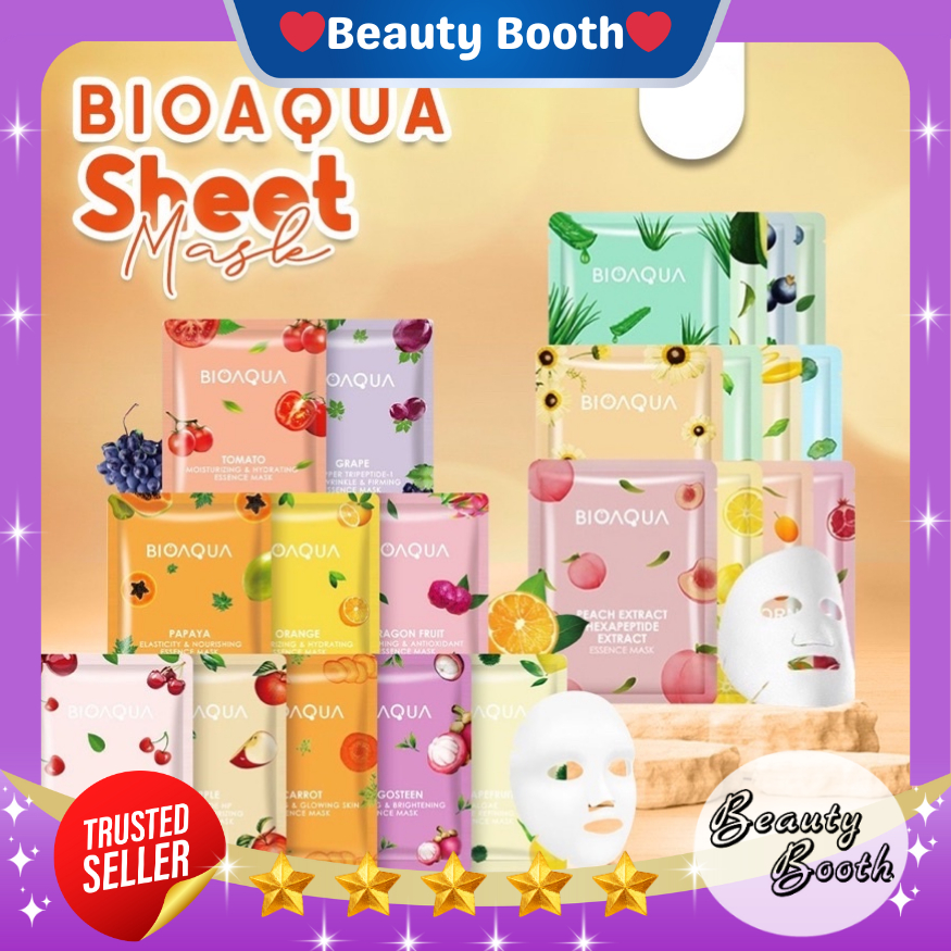 Jual BIO AQUA Sheet Mask | Masker Wajah BioAqua Sheet Mask Muka ...