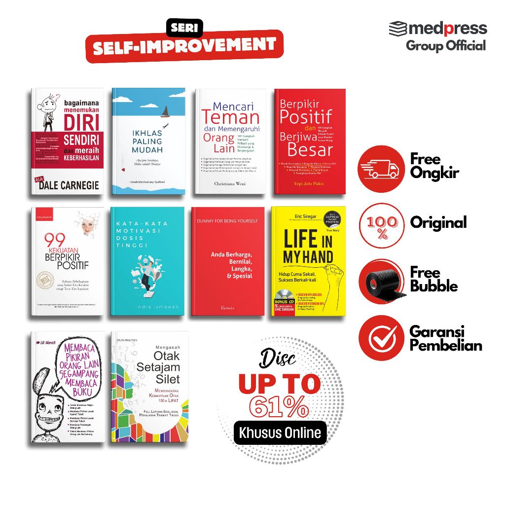 Jual Seri Buku Self-Improvement / Pengembangan Diri Medpress - Membaca Pikiran Orang Lain ...