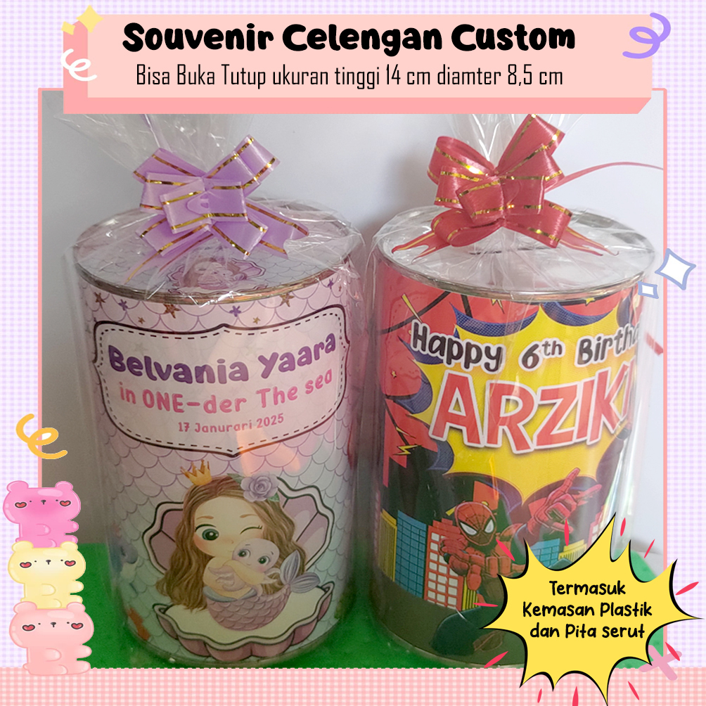 Jual Celengan Custom Ulang Tahun Photo dan Nama / Celengan Target ...