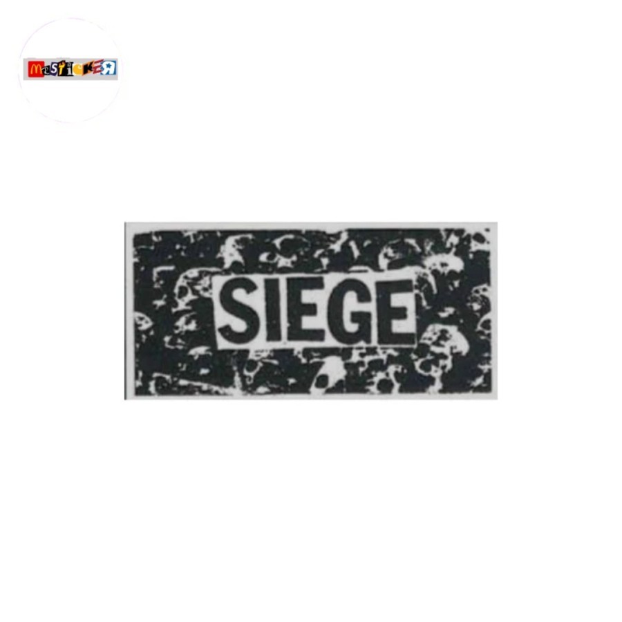 Jual sticker band SIEGE logo stiker fastcore hardcore punk ...