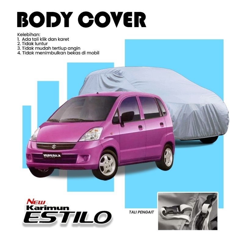 Jual KARIMUN ESTILO Body Car Cover Selimut Sarung Mantel Mobil SILVER ...