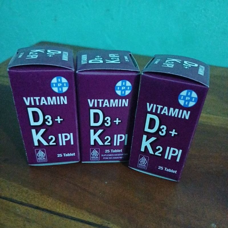Jual VITAMIN D3+K2 IPI Tablet 25 | Shopee Indonesia