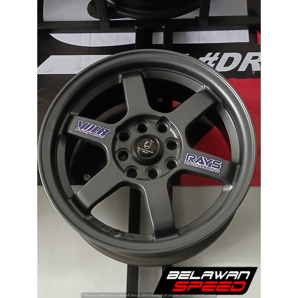 Jual VELG MOBIL RACING PELEK MODIFIKASI VELG TL TE37 RING 15 PCD 4X100/114,3 UNTUK BRIO IGNIS ...