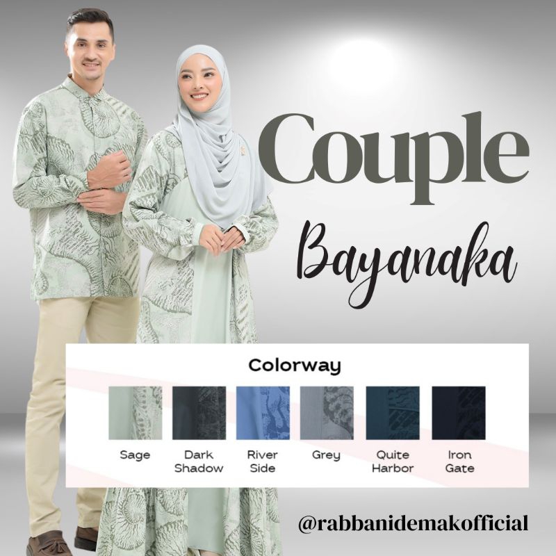 Jual RABBANI - COUPLE BAYANAKA - DRESSLIM DAN KEMKO PANJANG MANSET - NEW ARRIVAL 2025 - ORI 100% ...
