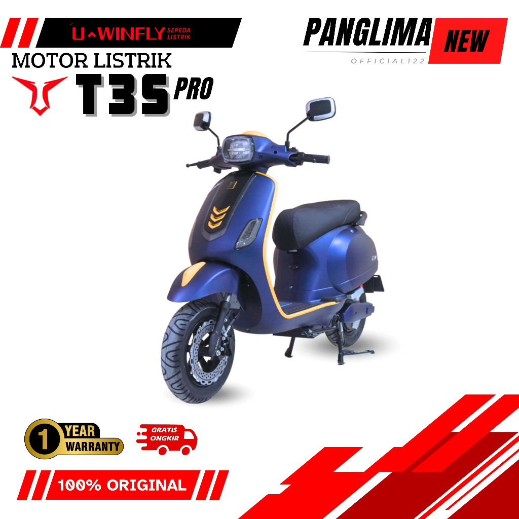 Jual Motor Listrik Uwinfly T3s Pro | T3 Pro 72V/20Ah 1200Watt, cakram Garansi Resmi Uwinfly ...