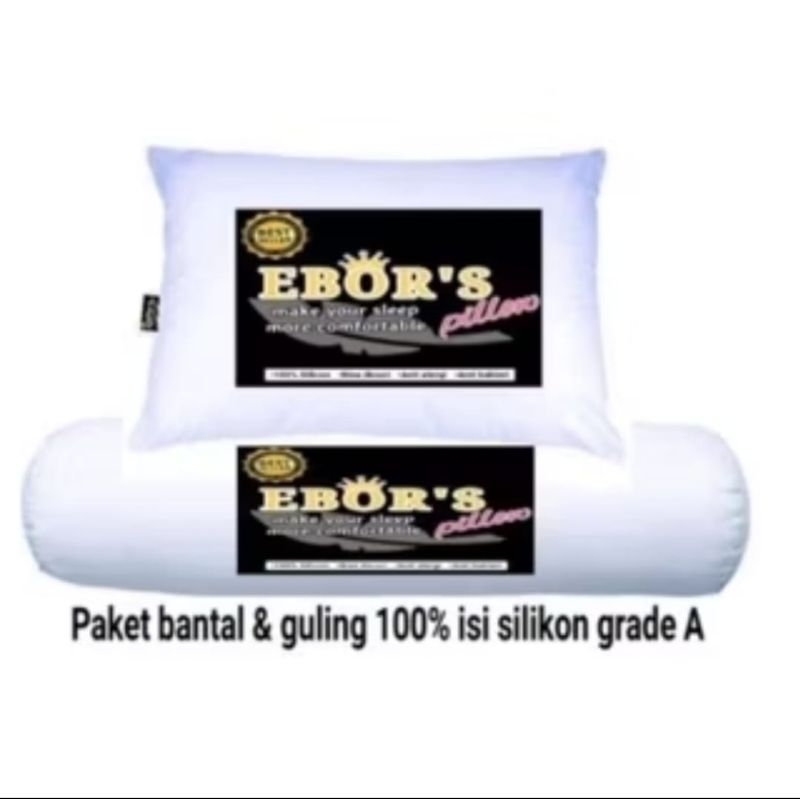 Jual [ GROSIR ] PAKET HEMAT 1bantal + 1 guling 100% isi silikon dan ...