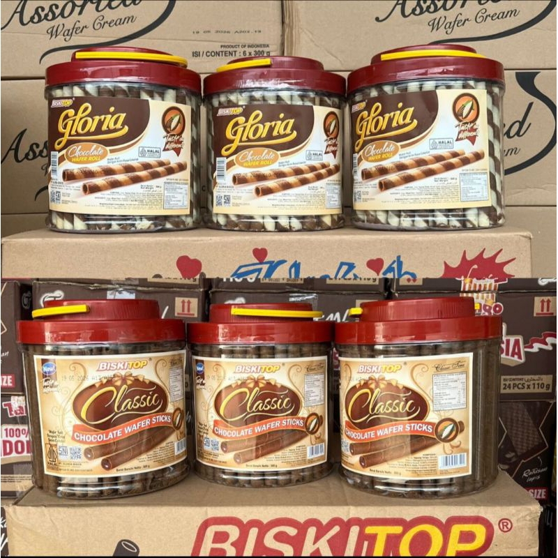 Jual ASTOR BISKITOP COKLAT 500 gr /BISKITOP WAFER STIK (1Karton = 6pc ...