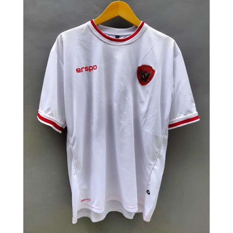 Jual JERSEY TIMNAS INDONESIA AWAY ERSPO PUTIH 2024 GRADE ORI | Shopee Indonesia