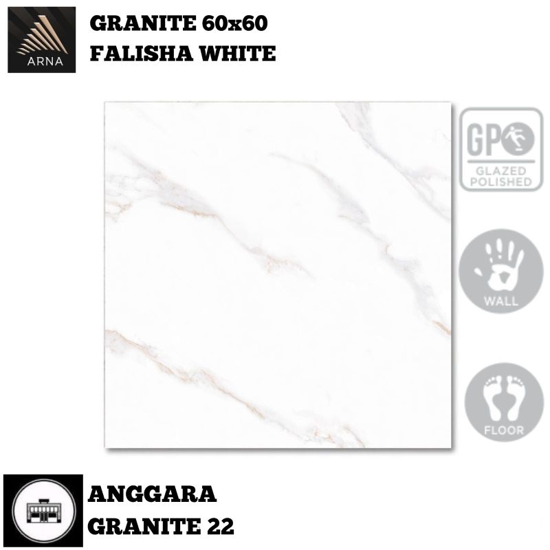 Jual Granit 60x60 Arna Falisha White | Shopee Indonesia