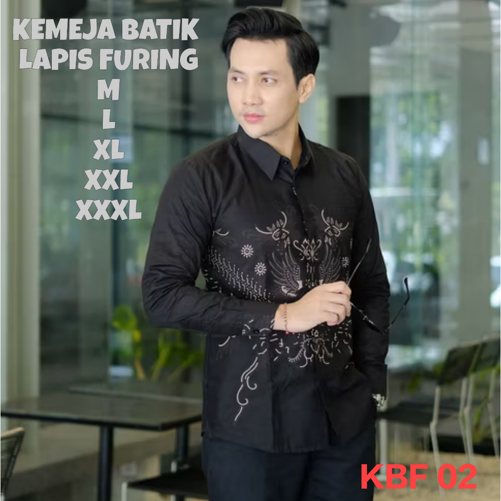 Jual Kemeja Batik Pria LAPIS FURING Baju Batik Lengan Panjang STANDAR ...