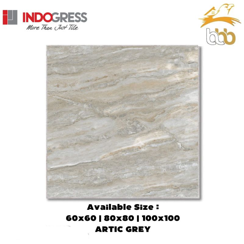 Jual Granit Indogress 60x60 Artic Grey | Shopee Indonesia
