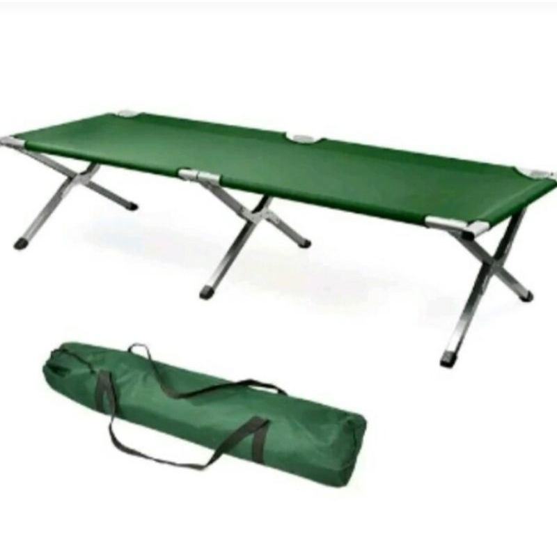 Jual velbed alminium/tempat tidur lipat outdoor tni polri untuk beban ...