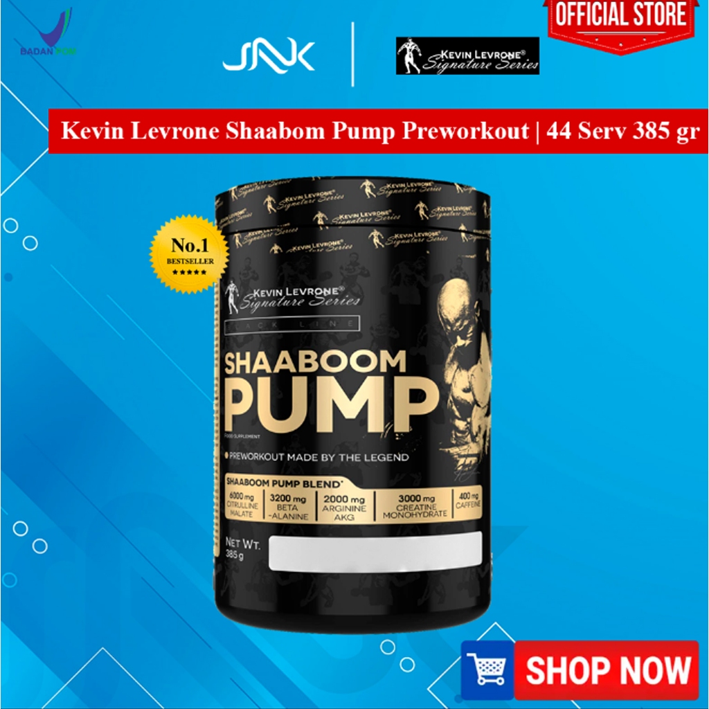 Jual Kevin Levrone Shaboom Pump Preworkout 385gr 44 Serving Black Line ...