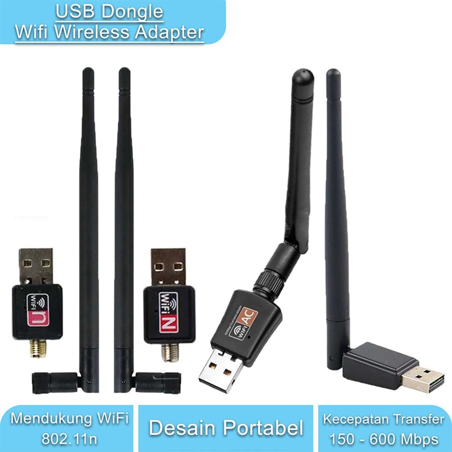 Jual Dongle USB WIFI / WiFI Receiver USB Antena 802.11N 150Mbps | Shopee Indonesia