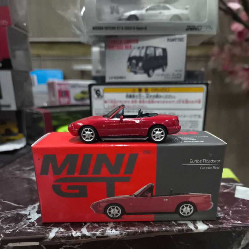 Jual Mini GT Mazda Eunos Roadster Classic Red Miata MX5 Merah | Shopee ...