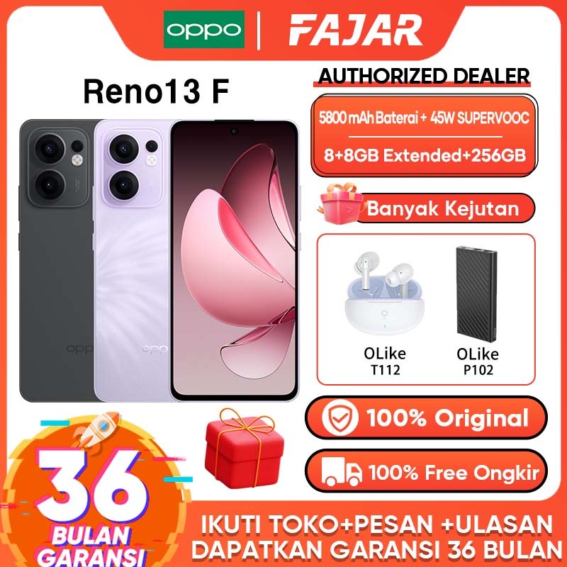 Jual OPPO Reno13 F 8GB/256GB [IP69 Water Resistance, 50MP Ultra-Camera ...