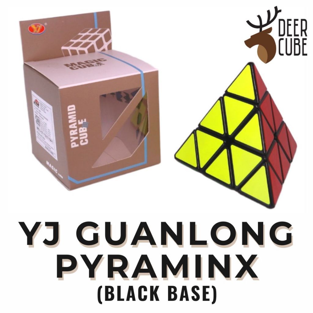 Jual YJ GuanLong Pyraminx - Cubes Piramid Black Base YongJun Guan Long ...