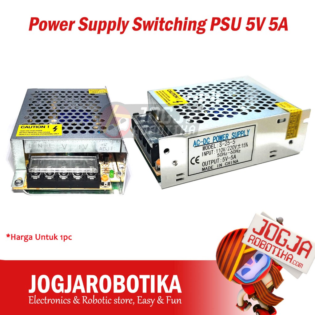 Jual PSU Power Supply Switching Adaptor Adapter 5V 5A Running Text ...