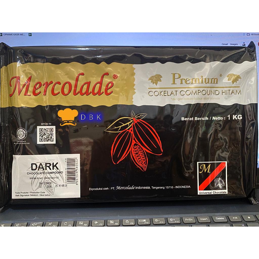 Jual MERCOLADE PREMIUM DARK Chocolate Compound 1 KG Cokelat Coklat ...