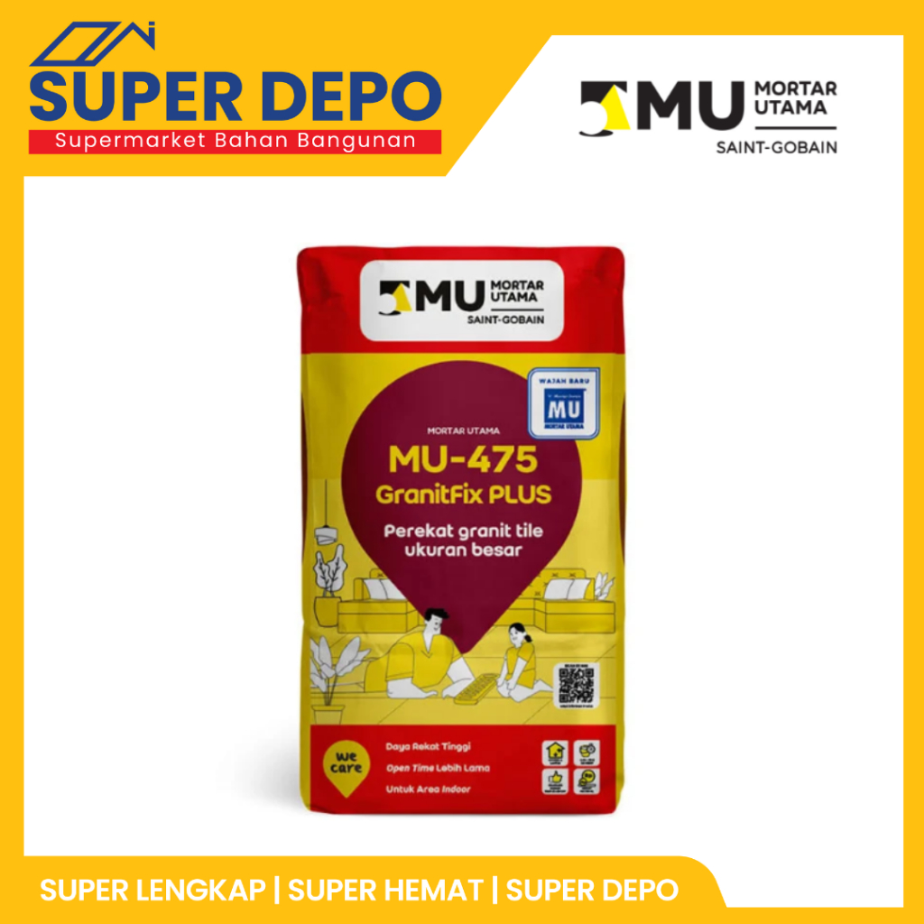 Jual PEREKAT GRANITE TILE MORTAR UTAMA - MU-475 GRANITFIX PLUS | Shopee ...