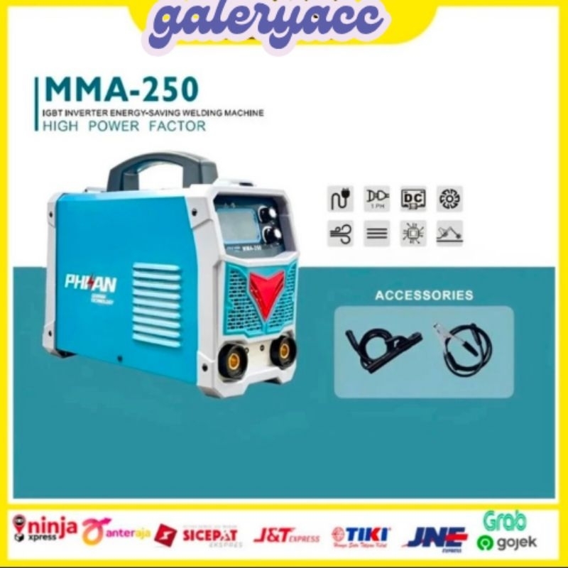 Jual Mesin Las Listrik Inverter MMA-250 Mesin Las Hemat energi Portable Welding Machine 220V ...