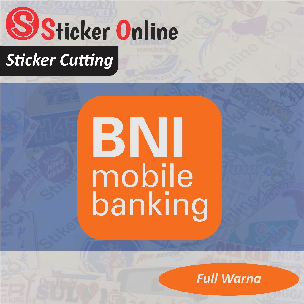 Jual Stiker Logo BNI Mobile Banking | Sticker Cutting BNI Mobile ...