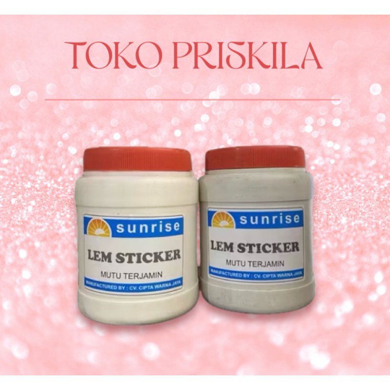 Jual LEM STICKER SUNRISE 500gr | Shopee Indonesia