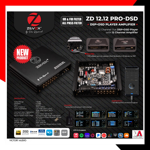 Jual Digital Signal Processor ZEVOX ZD 12.12 PRO DSD DSP 12 Channel ...