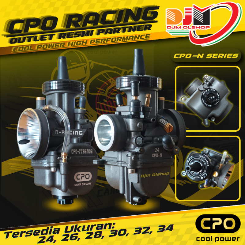 Jual Karburator CPO N-Series Racing Airstrike PWK 24 - 26 - 28 - 30 Original | Shopee Indonesia