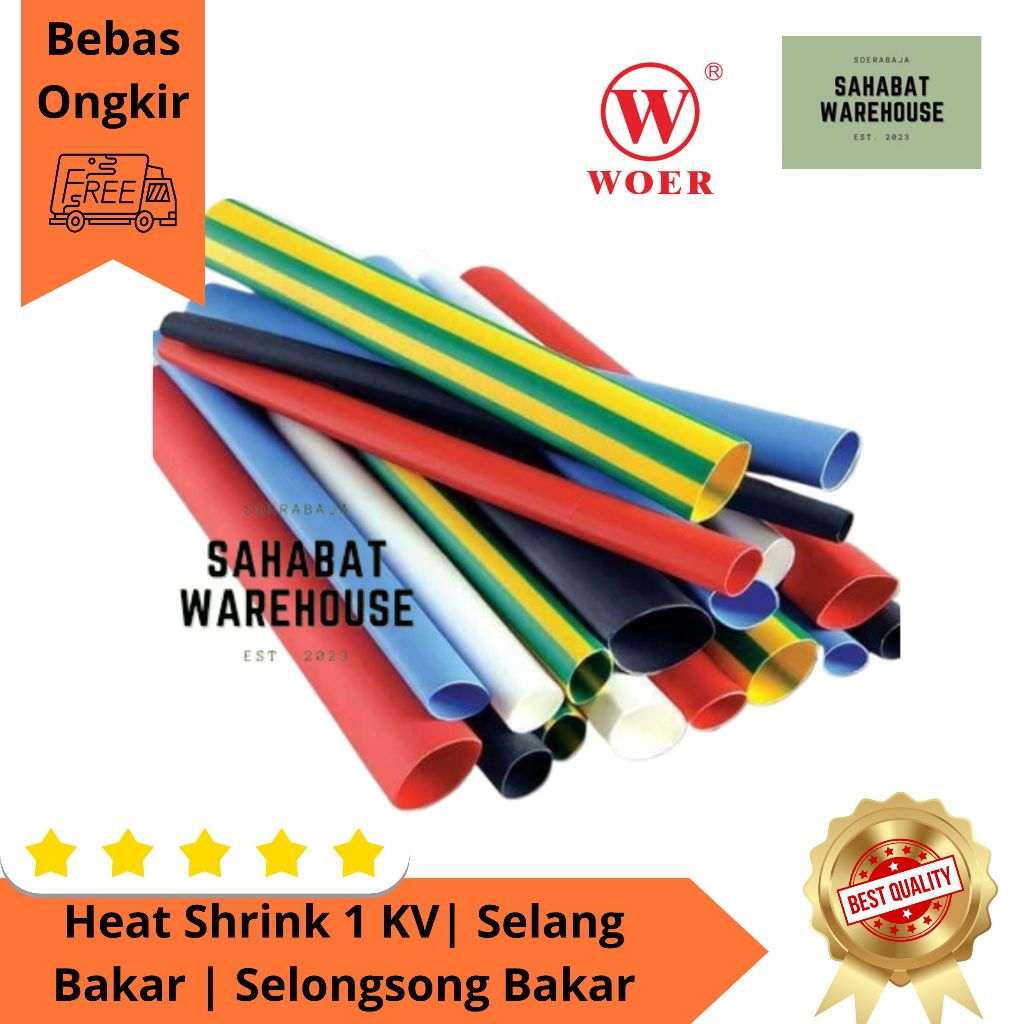 Jual Heat Shrink | Selang Bakar | Selongsong Bakar | 12 mm | Shopee ...