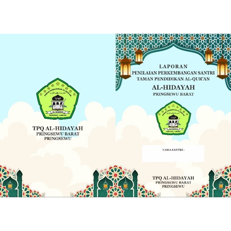 Jual Buku Raport A4 isian 28 halaman Custom Design untuk tpa Tpq madin ...