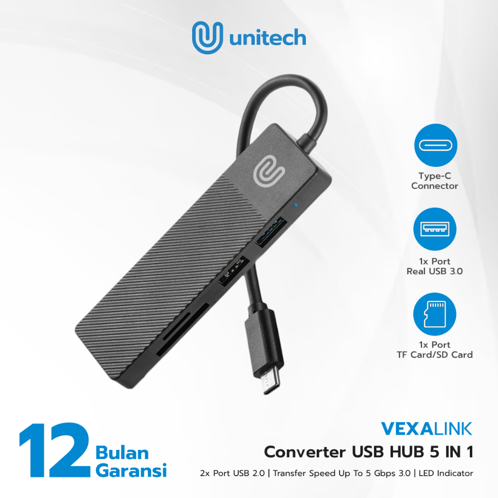 Jual USB HUB Unitech VexaLink / Vexa Link USB 3.0 | USB 2.0 | SD Card ...