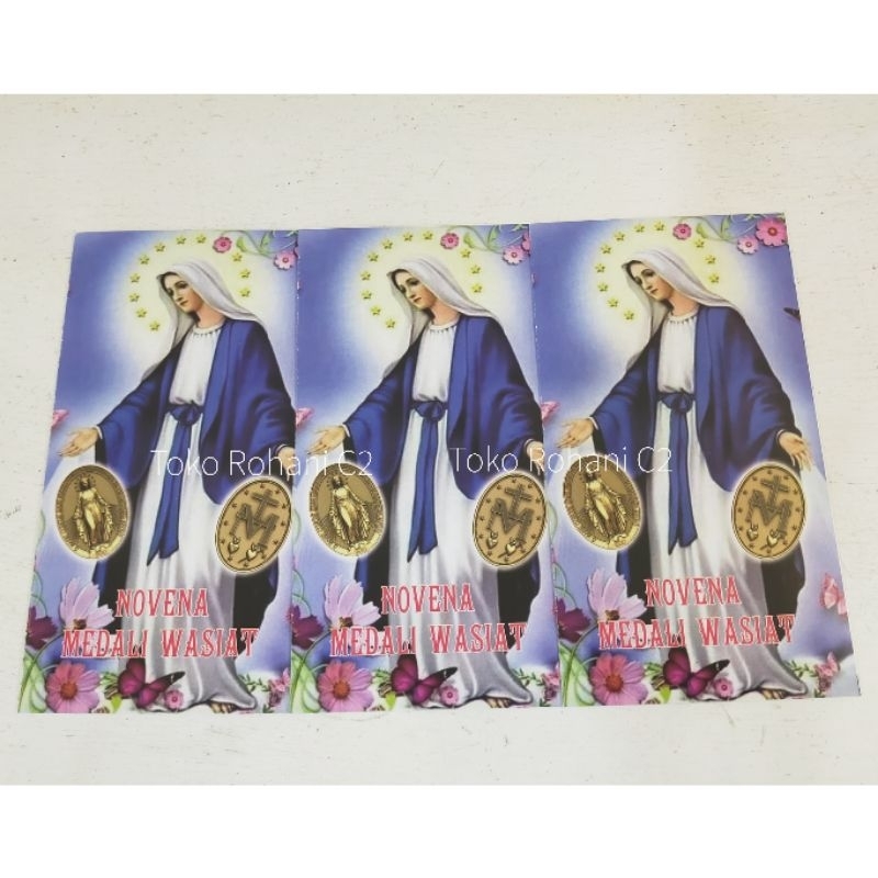 Jual Lembar Doa Novena Medali Wasiat - Kartu Doa Medali Wasiat - Kaplet Doa Medali Wasiat ...
