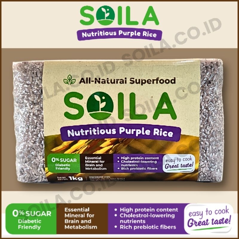 Jual SOILA - BERAS UNGU (PURPLE RICE) | Shopee Indonesia
