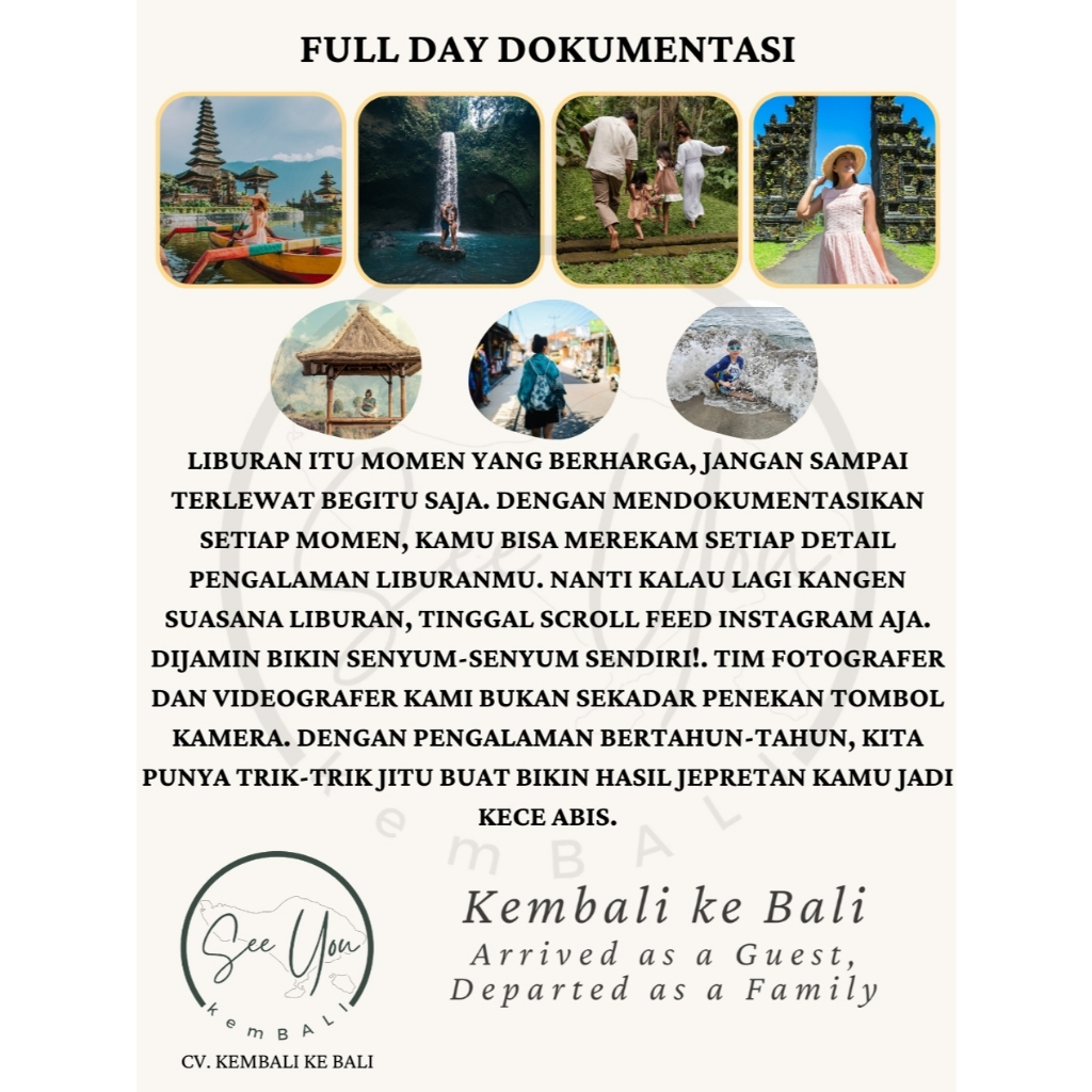 Jual PAKET FOTO, VIDEO, DRONE DI BALI 12 JAM PLUS EDIT | Shopee Indonesia