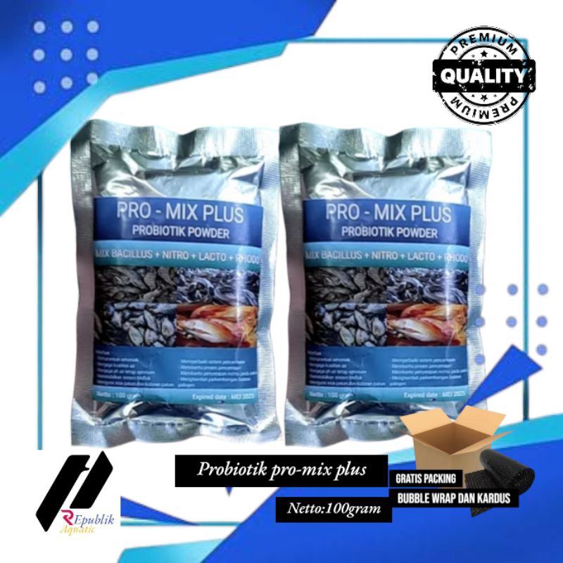 Jual Probiotik Pro mix plus 100 gram / probiotik bioflok / pro mix plus ...