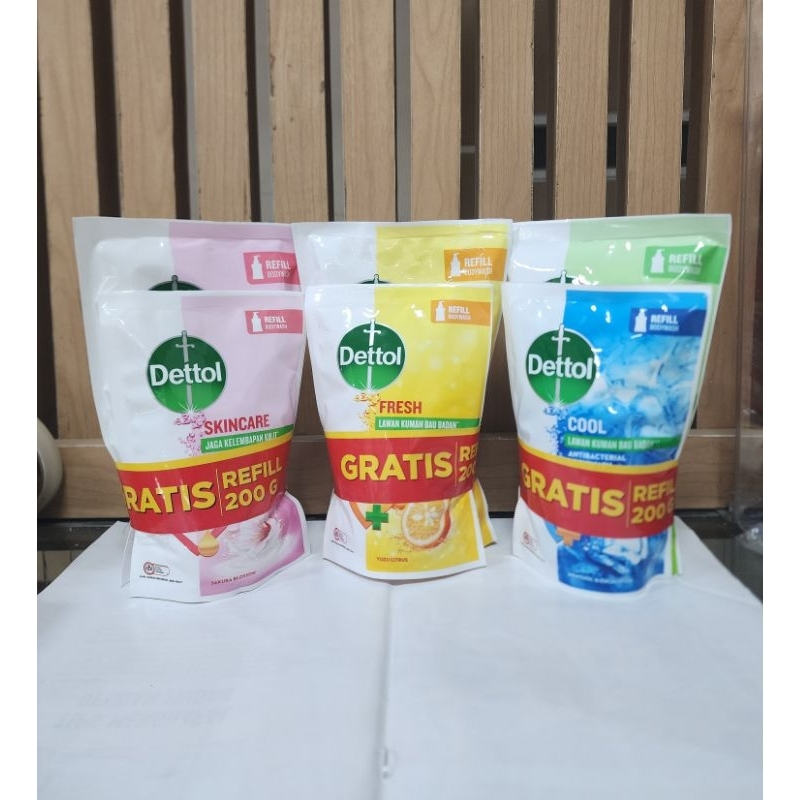 Jual Dettol Body Wash 410g//370g Refill All Varian | Shopee Indonesia