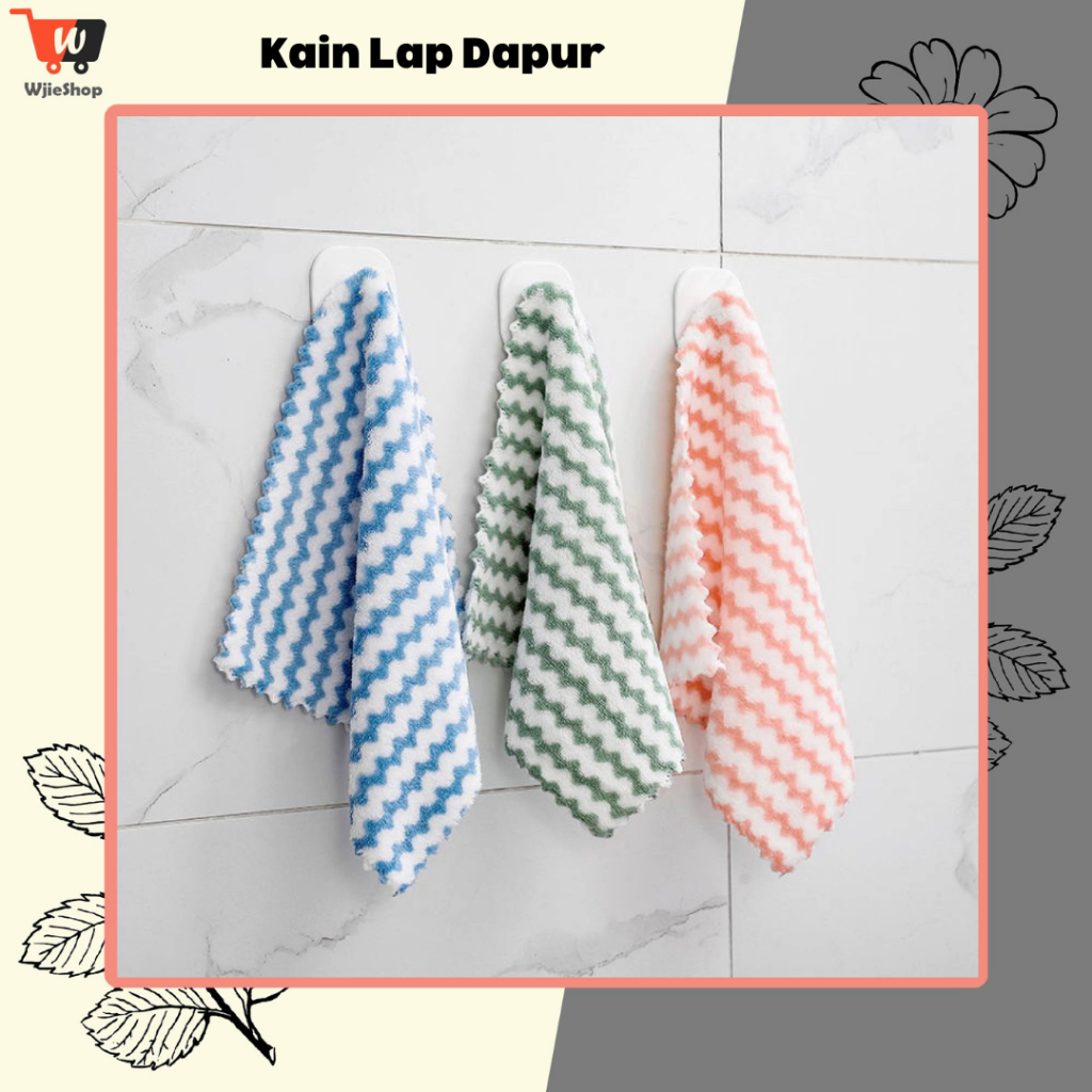 Jual Kain Lap Piring Kain Lap Dapur Anti Minyak Microfiber Kain ...