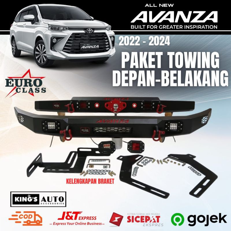 Jual Paket Tanduk Depan Towing Belakang Besi Pengaman Bumper Depan ...