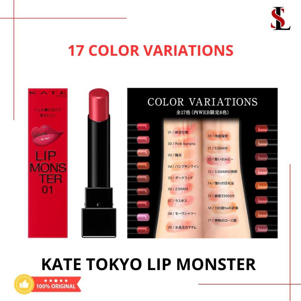 Jual Kate tokyo lip monster lipstick original Japan | Shopee Indonesia