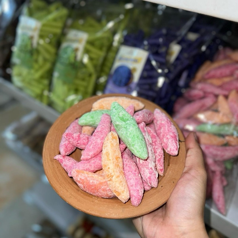 Jual kue jadul telur gabus/getas ladu manis gula pasir 200gram | Shopee ...