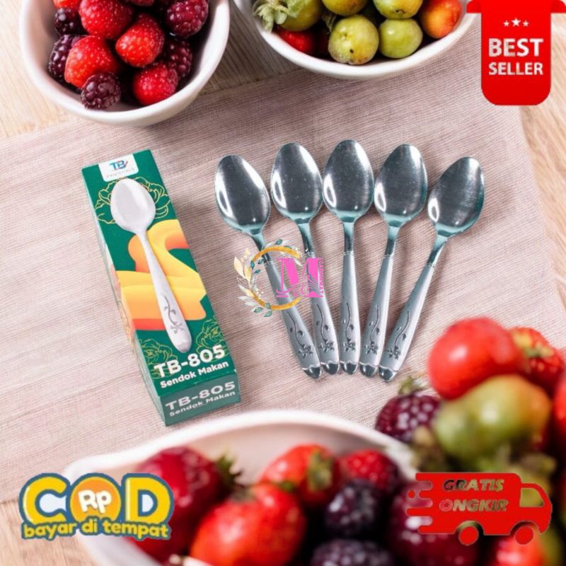 Jual [CM] sendok bunga stainless steel tb 805 | Shopee Indonesia