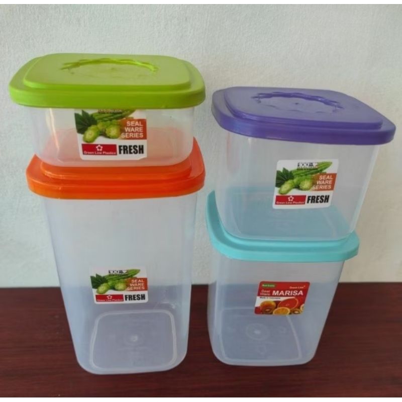 Jual Toples Kotak Marisa kecil / Toples Marisa Green line 250 ml, 500 ...