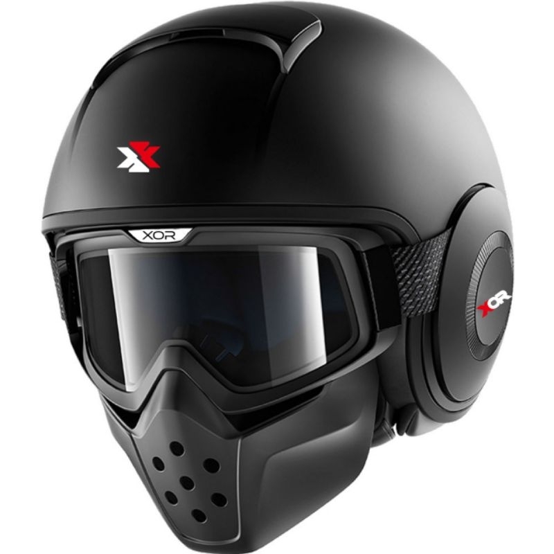 Jual Helm XOR Raw street dark Night Rider | Shopee Indonesia