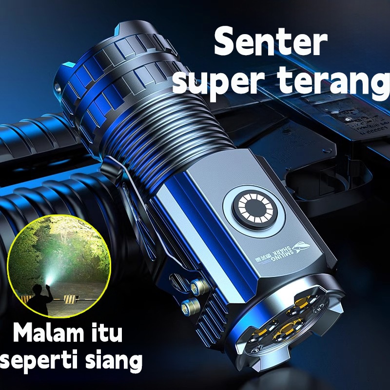 Jual [COD] Senter mini led super terang monster bermata tiga Jerman/ senter 200000 lumens ...