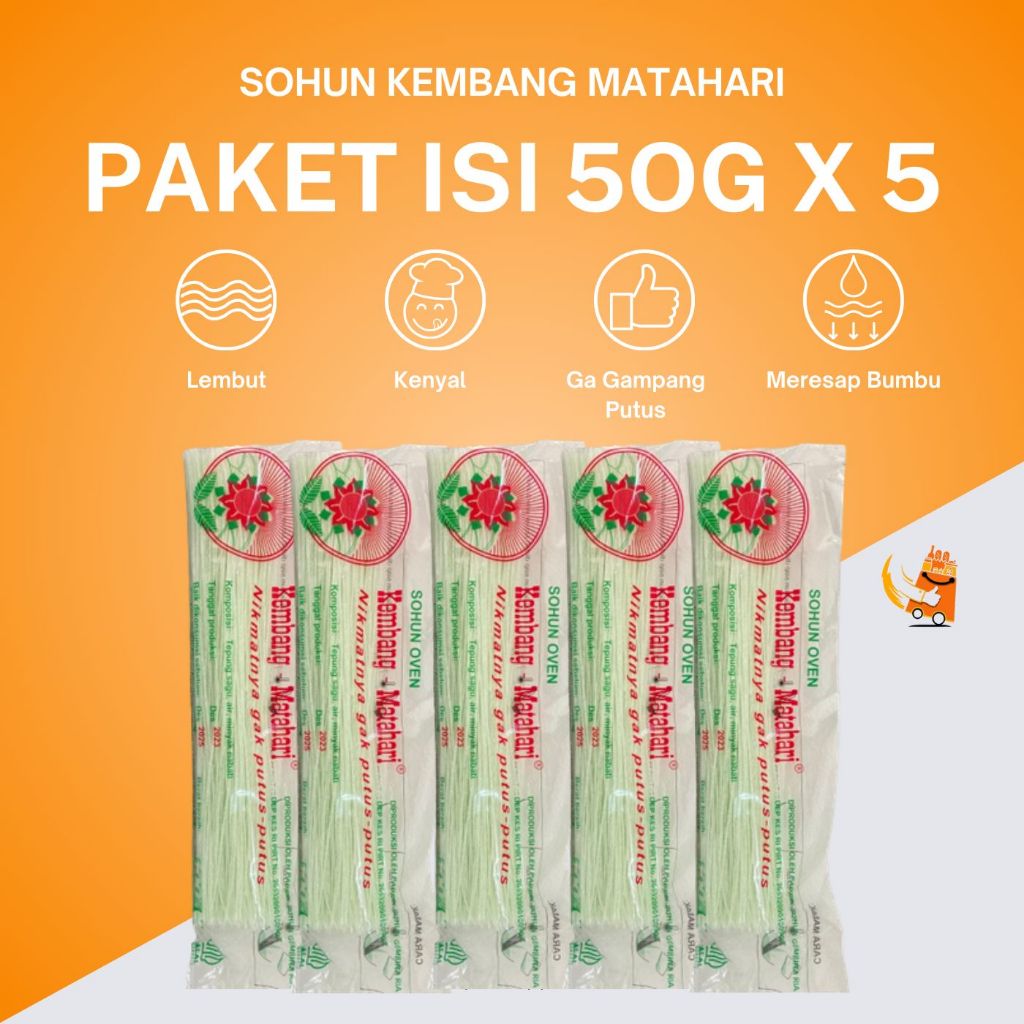 Jual Soun Kembang Matahari Oven 50g x 5 / Soun Khas Indonesia / Soun ...