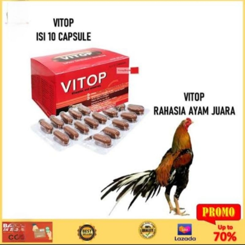 Jual Vitop thai obat vitamin ayam thai penambah tenaga agresif dan ...